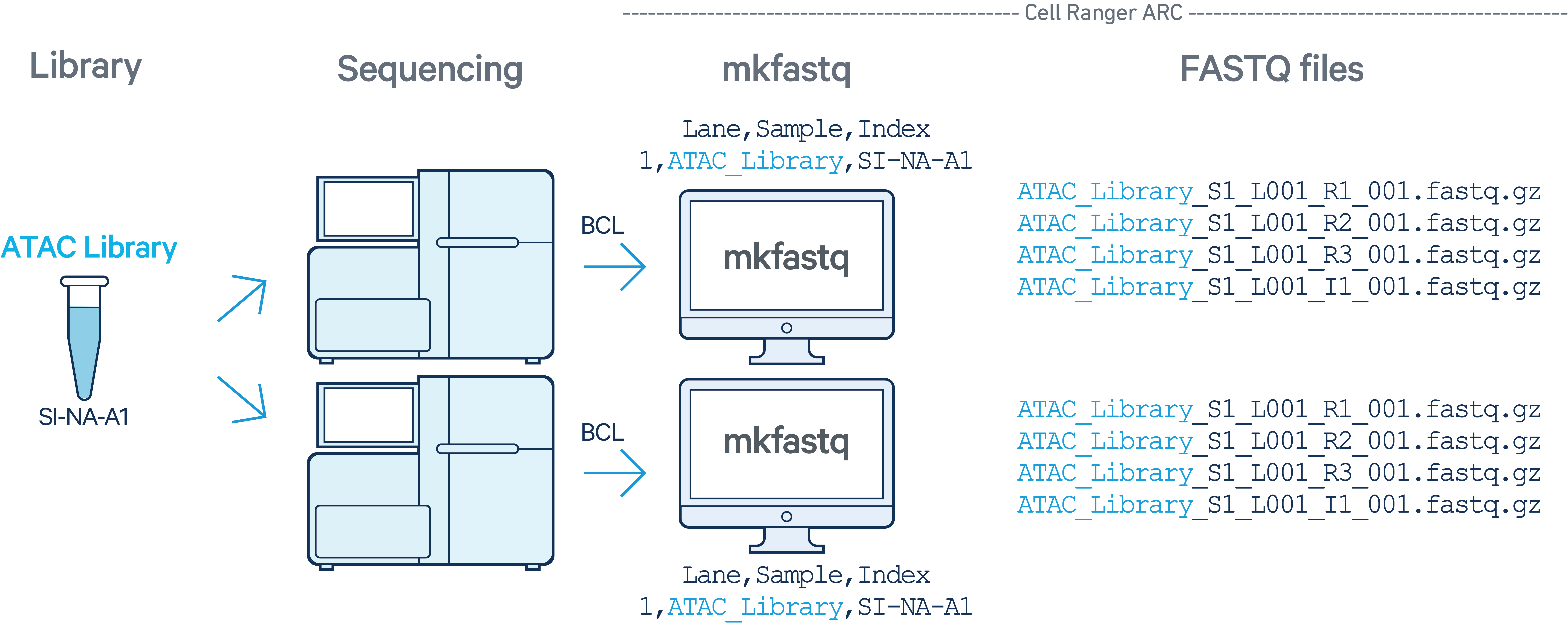Generating FASTQs with cellranger-arc mkfastq - Official 10x Genomics ... Generating FASTQs with cellranger-arc mkfastq - Official 10x Genomics ...